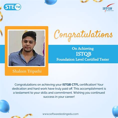 🎉 Celebrating Success Software Testing Edu Ste Techsystem