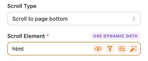 Scroll Page Tapicker
