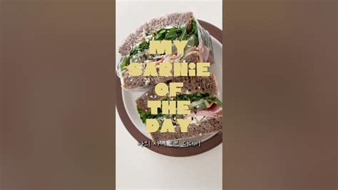 마이 사니 오브더 데이 샌드위치 브이로그 영어 Youtube
