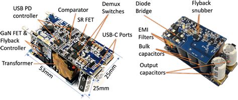 Prototype Of A 60 W Gan Based Tdm Qr Dual Usb C Charger Download