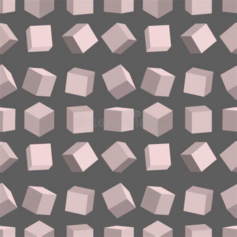 3d Cubes Vector Box Square Geometric Shape Isometric Block Illustration Stock Illustration