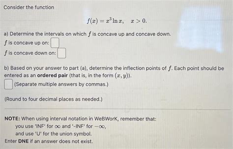 solved consider the function f x x3lnx x 0 a determine