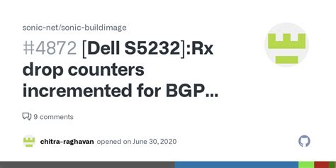 Dell S5232 Rx Drop Counters Incremented For Bgp Control Packets With Ttl1 · Issue 4872