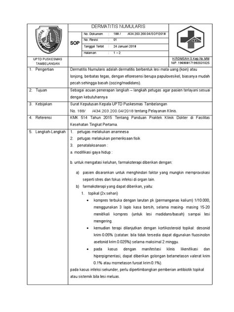 Dermatitis Numularis Pdf