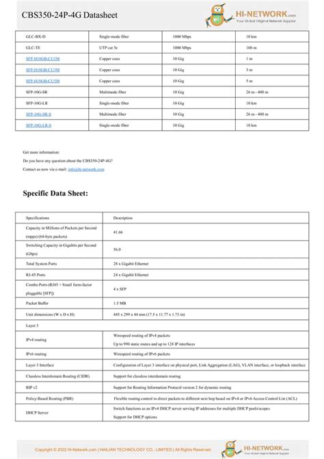 Cisco Cbs350 24p 4g Datasheet Pdf Computer Networking Computing