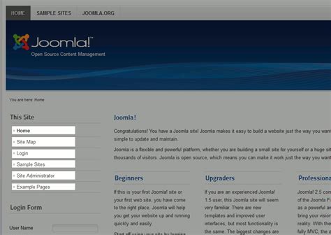 An Introduction To Joomla 25 Menus Inmotion Hosting