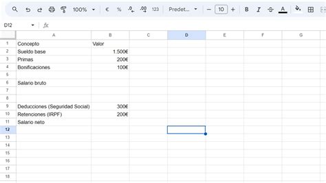 Cómo Calcular Tu Sueldo Neto A Partir Del Salario Bruto En Excel