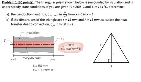 Solved Problem 1 30 Points The Triangular Prism Shown Chegg