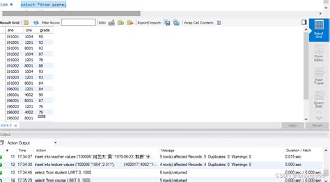 Mysql表结构和样本数据相关实验数据库stumis中的表结构 Csdn博客
