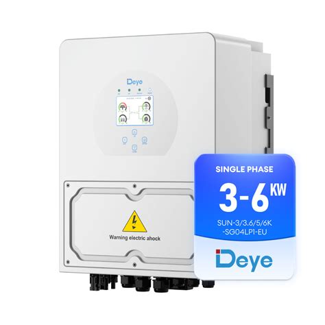 Deye Intelligent Mppt Solar Inverter 5kw 5 5kw 6kw Hybrid Single Phase Balcony Pv Inverters For