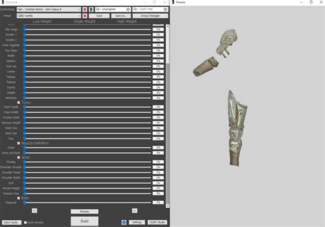Slider Data Loss During Merging Geometries Issue Ousnius BodySlide And Outfit Studio