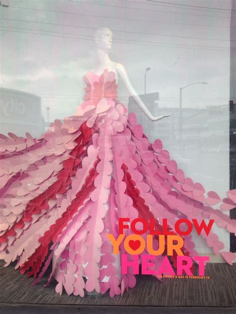 Valentines Day Window Display At Maycs Store In La Window Display