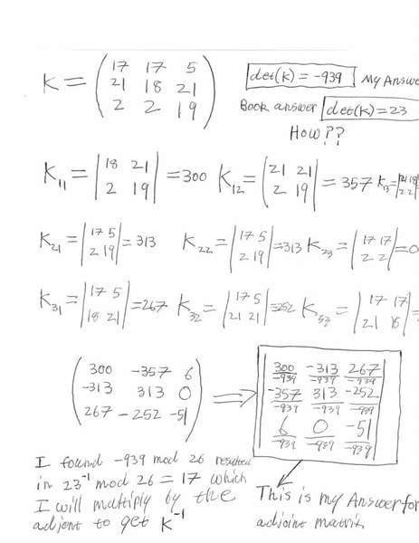 Inverse Of A 3x3 Matrix