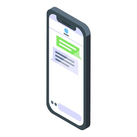 premium vector smartphone showing chat conversation with incoming and outgoing messages