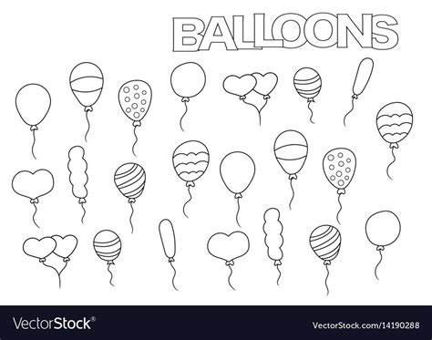 Трафареты воздушные шары с днем рождения 47 фото