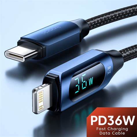 Cáp Sạc Nhanh PD 36W USB C Sang Lighting Có Màn Hình Hiển Thị Shopee Việt Nam