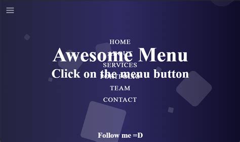 14 Jquery Fullscreen Menus Free Code Demo 14 Jquery Fullscreen Menus Free Code Demo