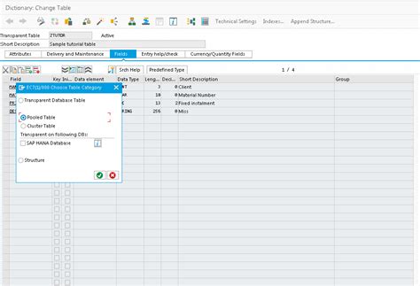How To Create Tables In SAP Free SAP Online Training Tutorial