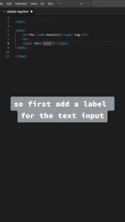 How To Set Auto Suggestions Using The Datalist Tag In Html Html Datalisttag Datalist