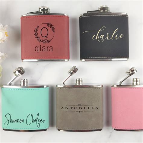 Personalized Flask Etsy