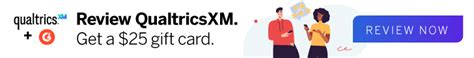 Review Qualtrics For Each Product You Review You Get A 25 T Card Xm Community