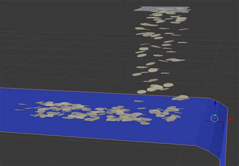 conveyor particle interaction particles and physics simulations