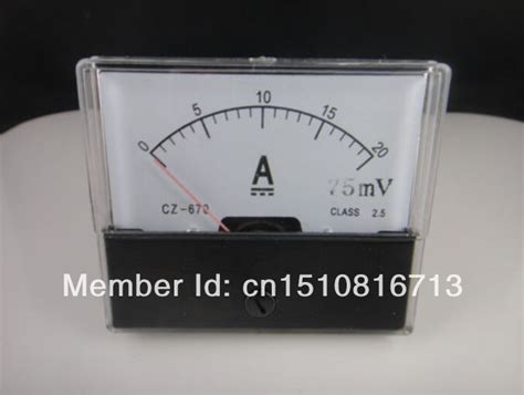 Analog Amp Panel Meter Current Ammeter Dc 0 20a Vicedeal