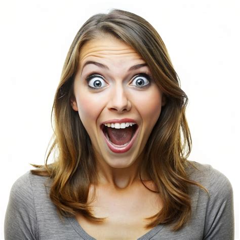 Premium Photo A Girl Is Very Excited And Happy