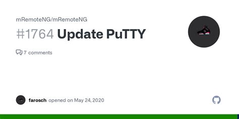 Update Putty · Issue 1764 · Mremotengmremoteng · Github