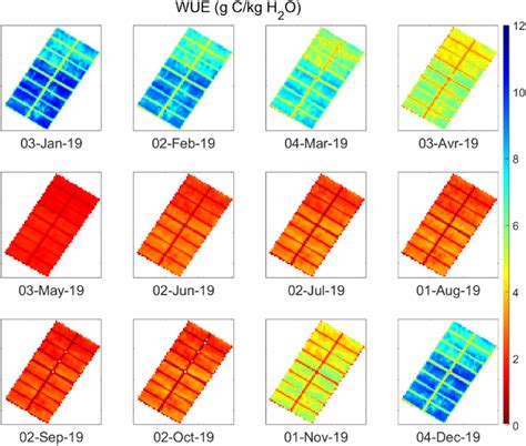 spatiotemporal variation of water use efficiency wue ndvi