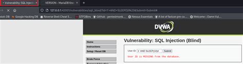 Dvwa Sql Injection Blind Pentest Journeys