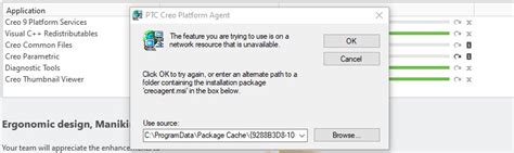 Solved Creo Installation Issue Ptc Community