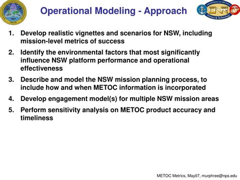 PPT METOC Metrics For Naval Special Warfare Operations PowerPoint Presentation ID