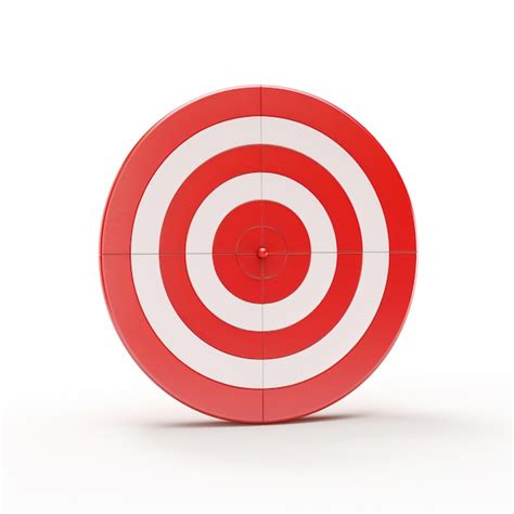 Premium Ai Image A Red And White Target With A Red Center