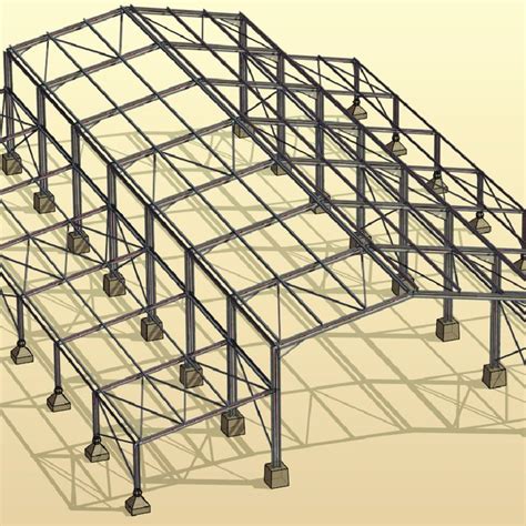 Numerical Model Of The Analysed Structure Created Using The Autodesk