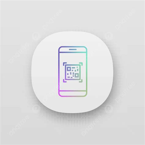Qr Code Scanning Smartphone App Icon User Retail Code Vector User Retail Code Png And Vector