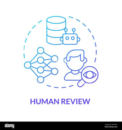 Human Review Blue Gradient Concept Icon Stock Vector Image And Art Alamy