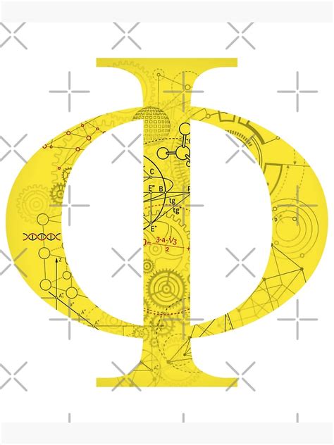 Phi Math Symbols Premium Matte Vertical Poster Sold By Isabel Gomes