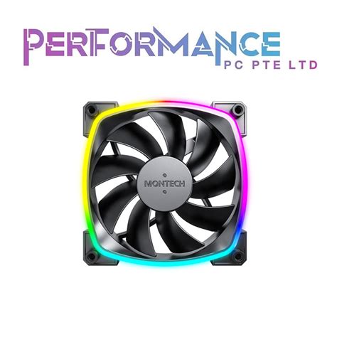 MONTECH AX120 ARGB PWM Fan Black 3 YEARS WARRANTY BY TECH DYNAMIC PTE LTD Shopee Singapore