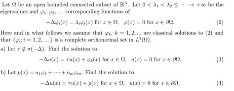 Solved Let N Be An Open Bounded Connected Subset Of RN Let Chegg Com
