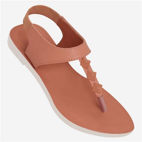 Women Peach Sandal Reboxy Footcare