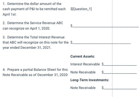 solved long term notes receivable and tvm use the following