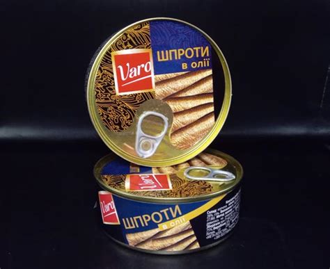 Шпроты копченые в масле ТМ "VARO" 240г