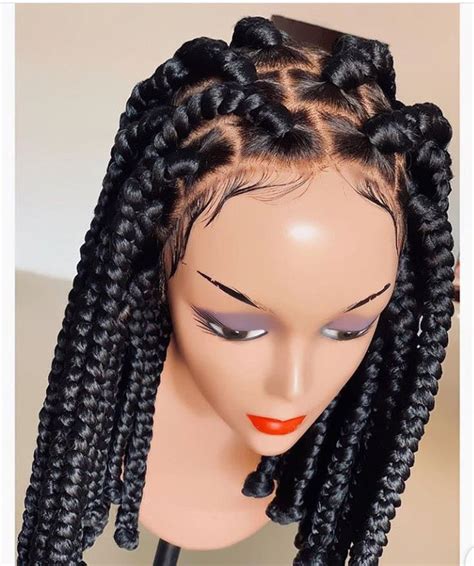 Box Braid Wig Jumbo Box Braided Wig Full Lace Wig Braid Wig Wig For Black Women By