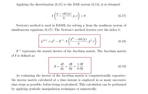 Differential Equations In Dymola To Solve Daes Why Use The Dassl Algorithm After Performing