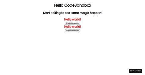 Use Class Codesandbox
