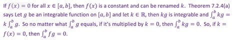 calculus if f is continuous on [a b] and int a b fg 0 for any