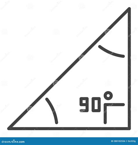 Angle Concept Symbols Dimension And Measuring Vector Outline Icon Set