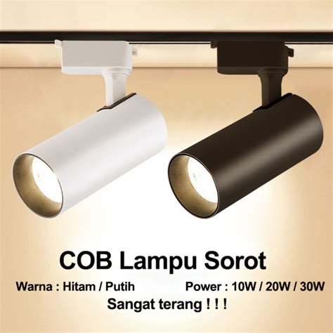 Lampu Led Sorot Lampu Sorot Spotlight Cob Spot Light Cahaya Putih Kuning W W Tanpa Rell