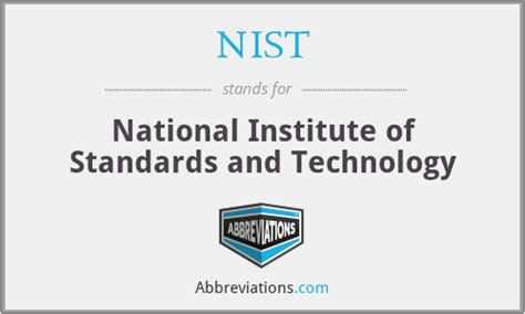 What Does NIST Stand For